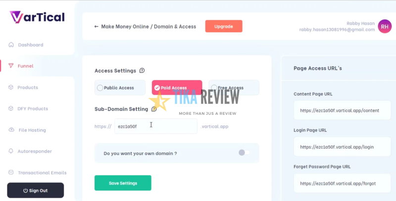 VarTicalAI Review: 1-Click Digital Product Agency Creation