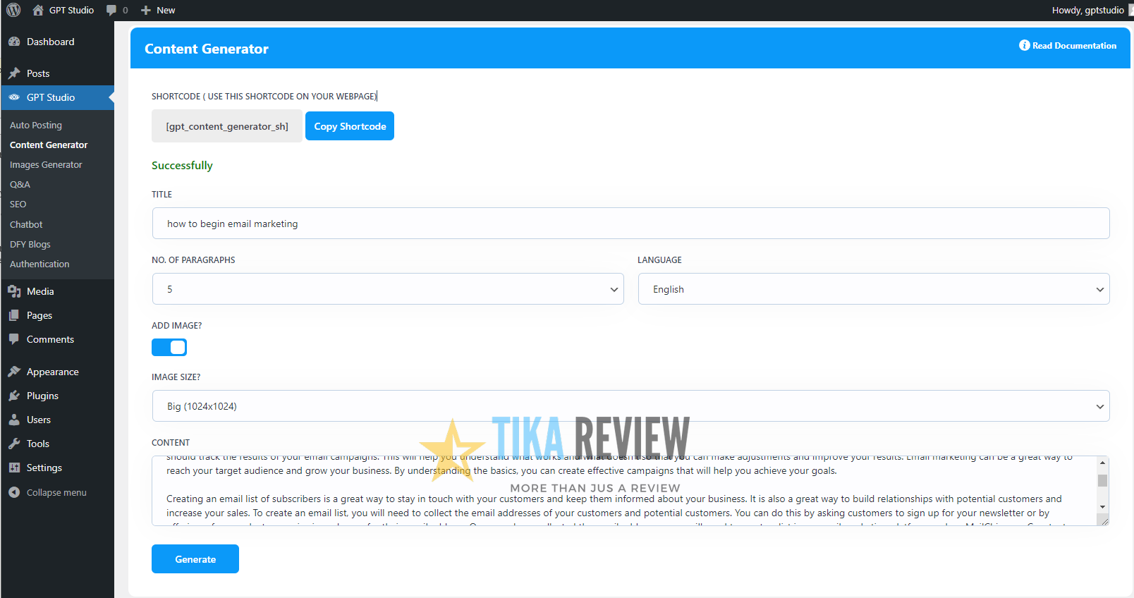 GPT Studio Review - Hassle-Free AI Website Wizard?