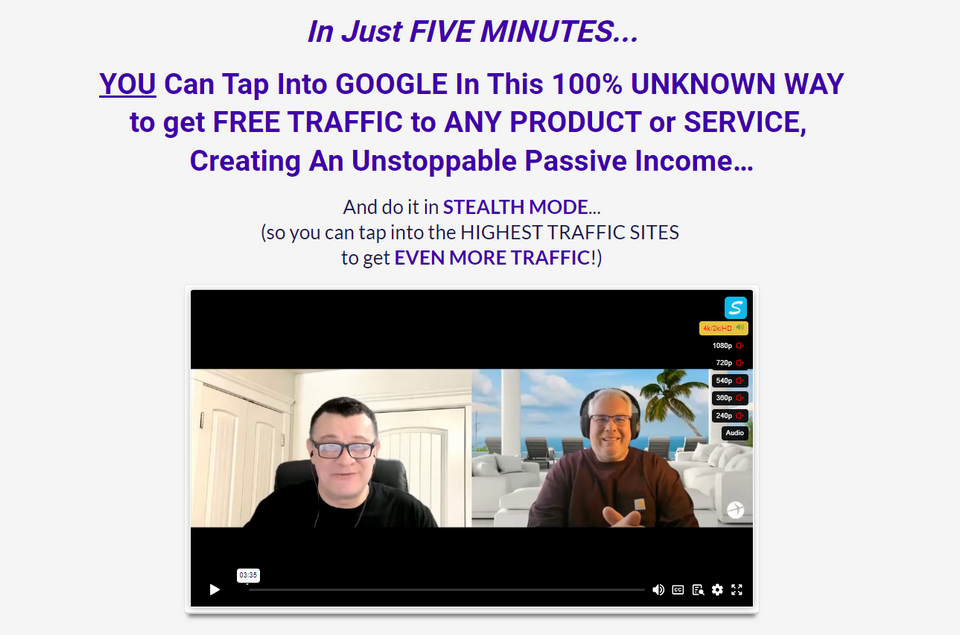Google Traffic Hack Review: Hidden Traffic Solution?