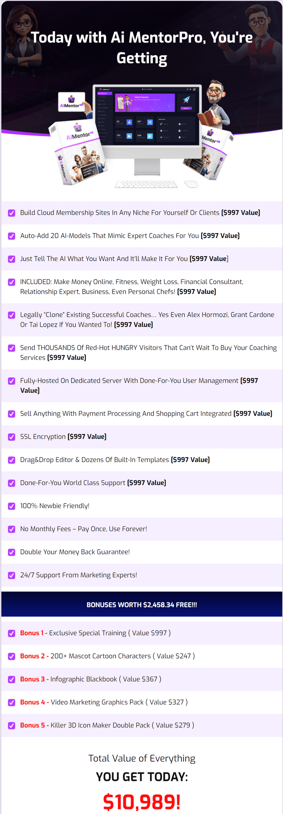 AI Mentor Pro Review - Effortless Coaching Site Creation