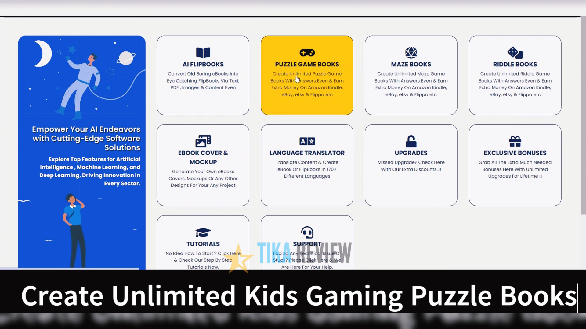 PuzzleBooks AI Review: Create & Sell Puzzle Books Easily