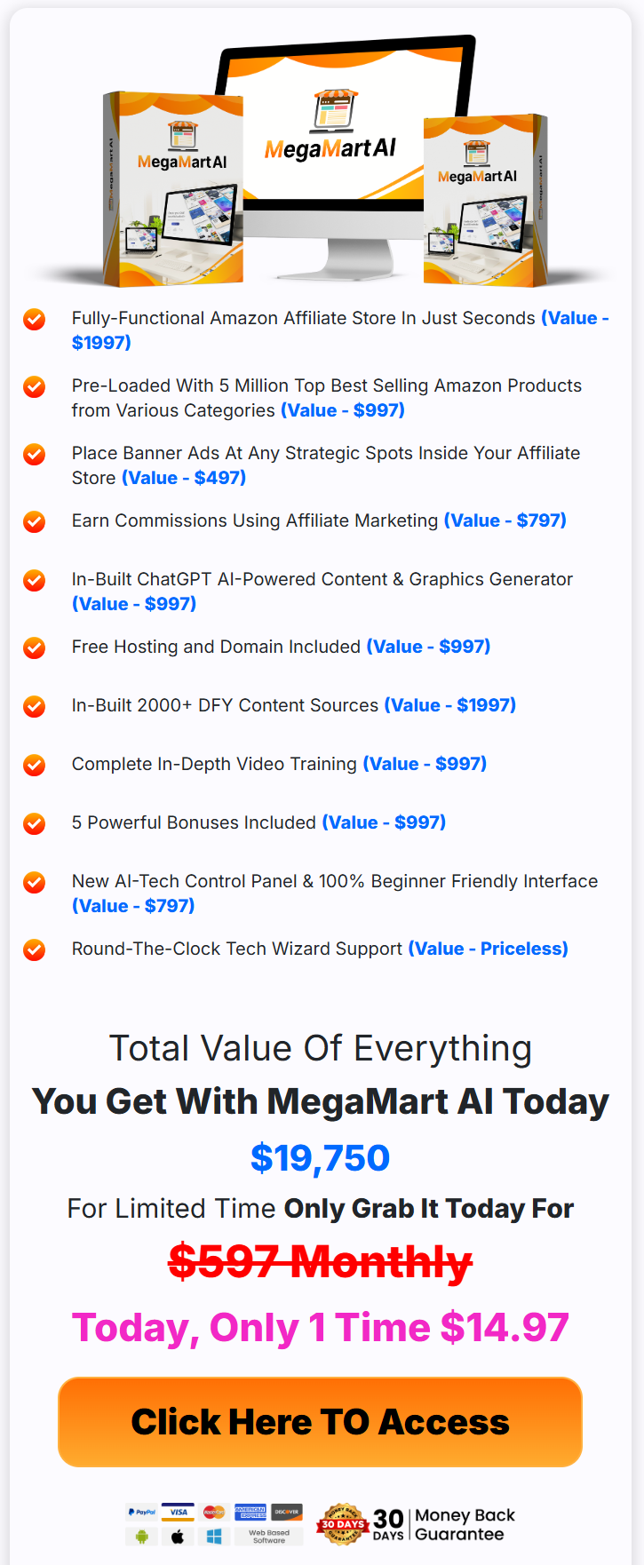 MegaMart AI Review: Build Amazon Store in 60 Seconds