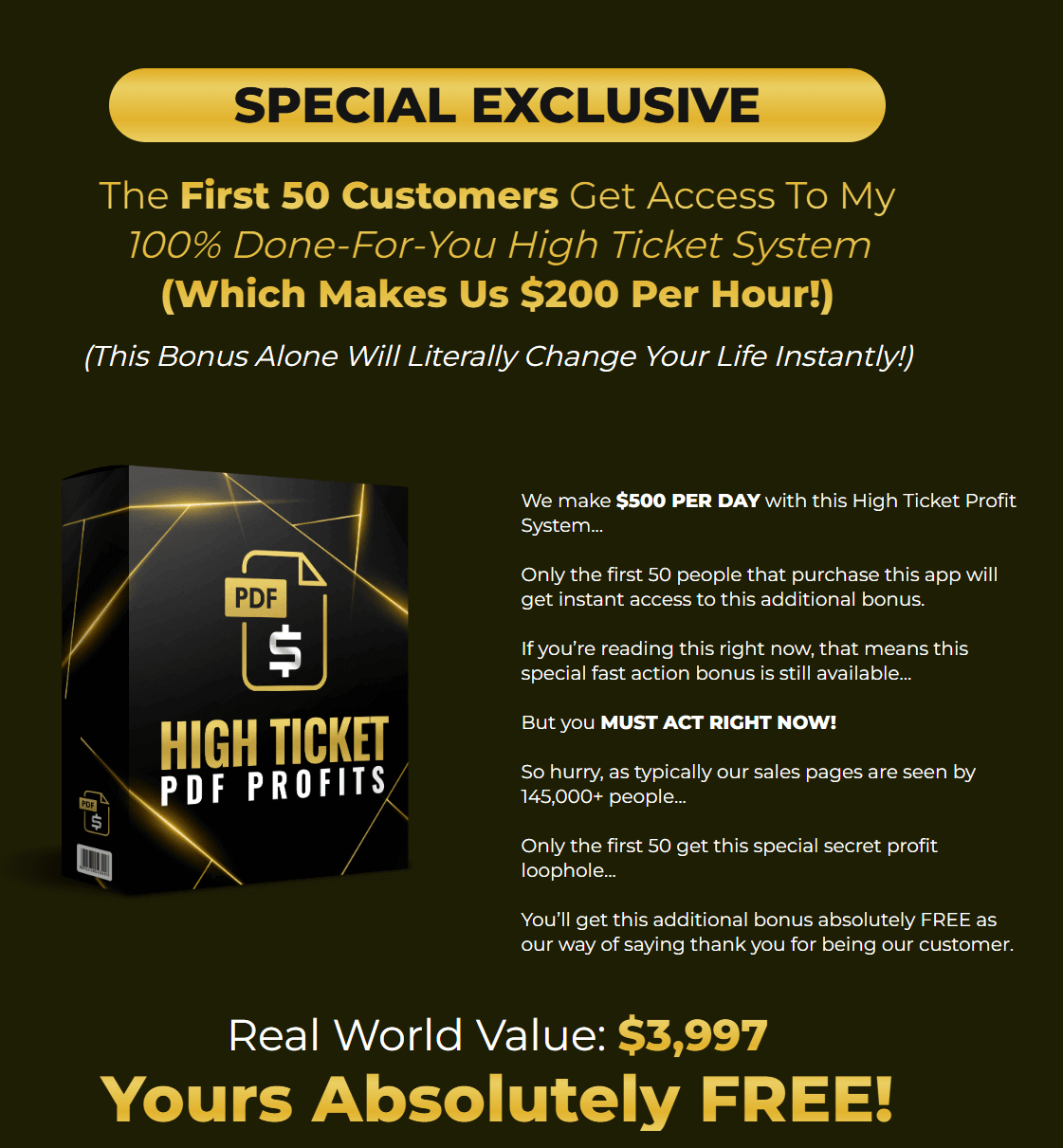 High Ticket PDF Profits Review: Big Cash with Easy PDFs