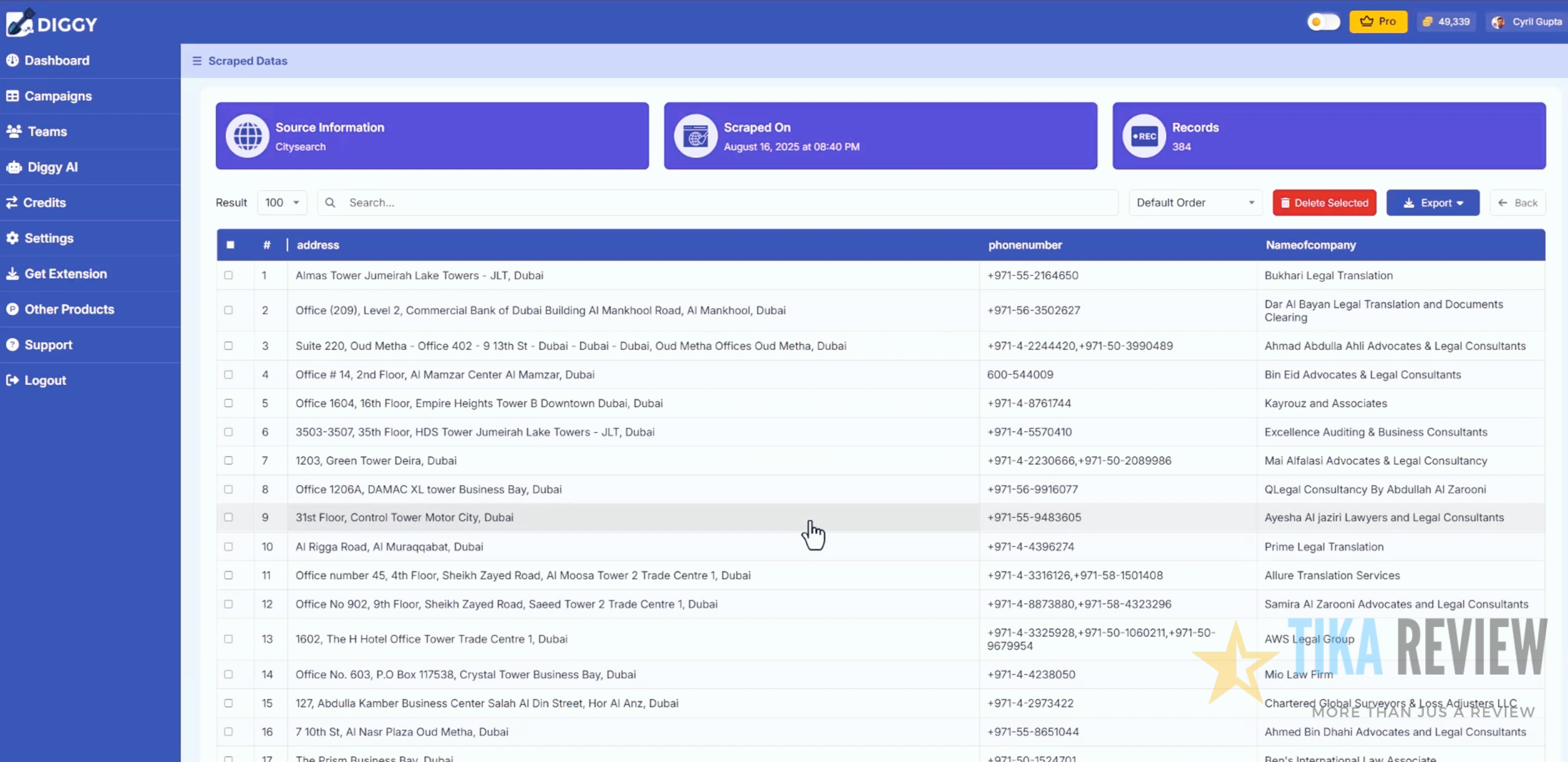 Diggy Miner AI Review: Best AI Scraper for Leads in 2025
