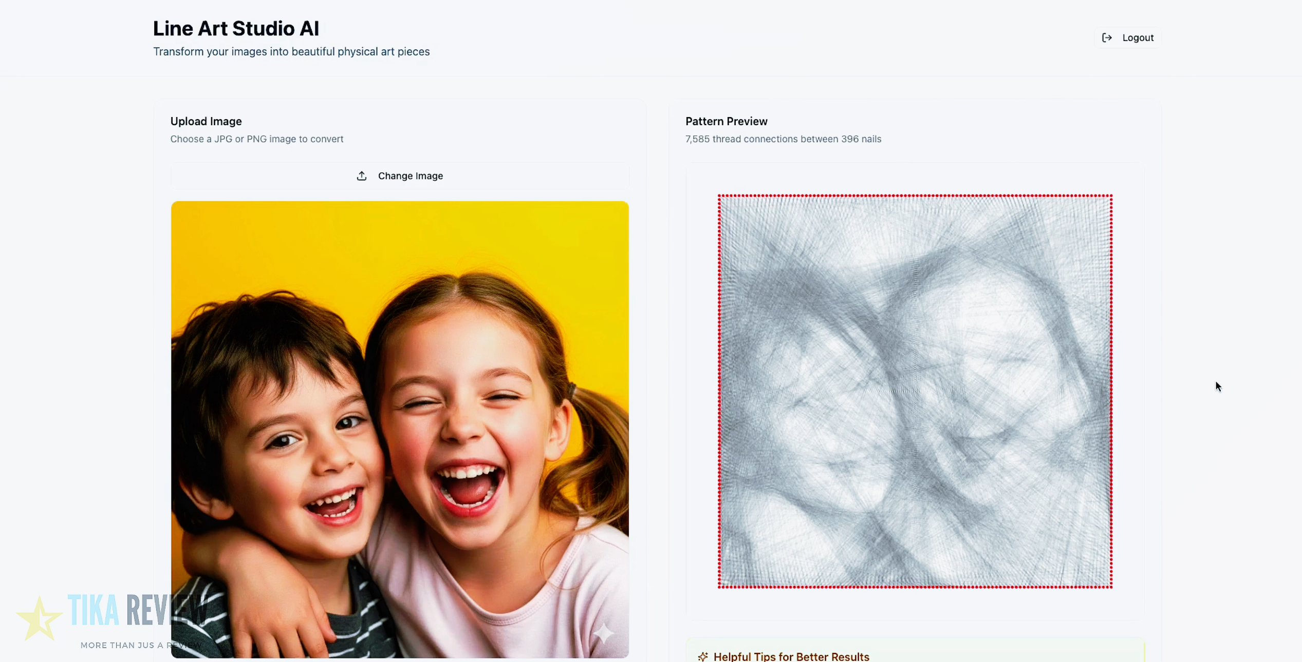 Line Art Studio AI Review: Photo to DIY Kit in Seconds!